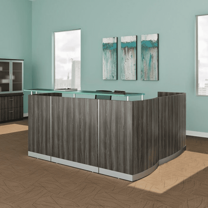 Molina L-Shaped Reception Station Available at Arnold's!