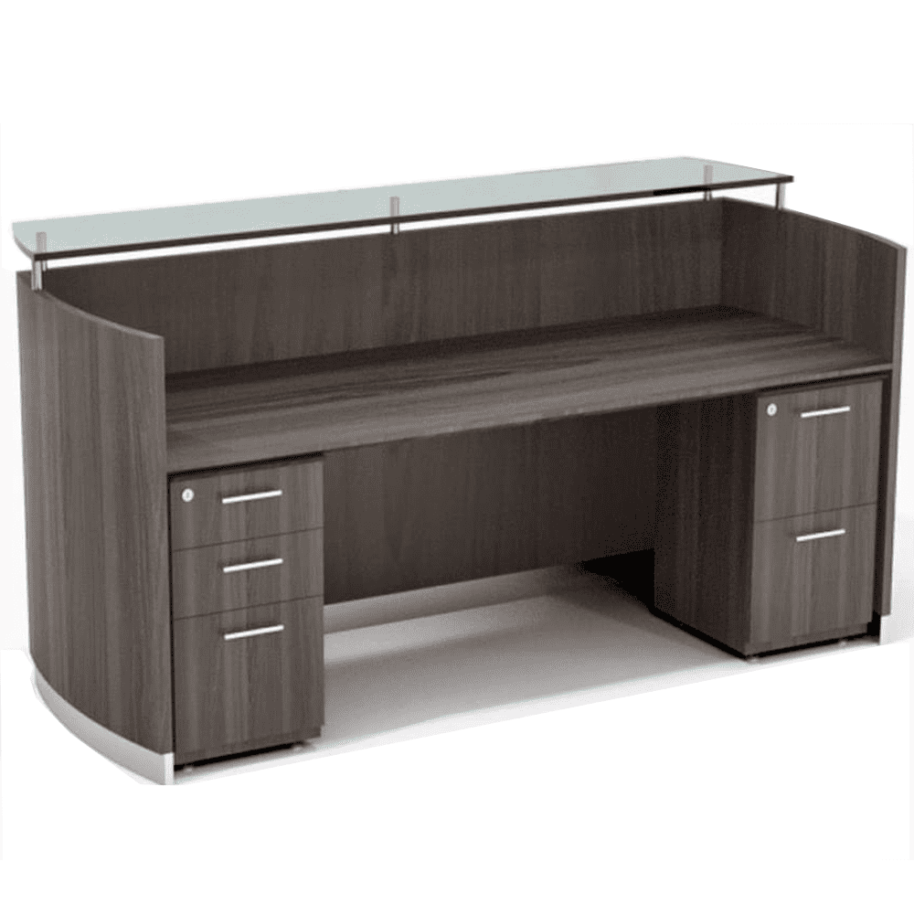 Molina Straight Front Reception Station - Arnolds Office Furniture