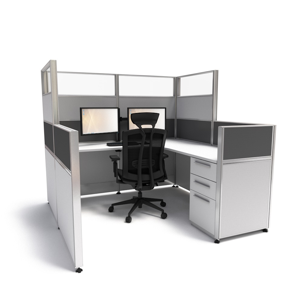Tall Office Cubicles | Shop High Wall Workstations & Cubicles