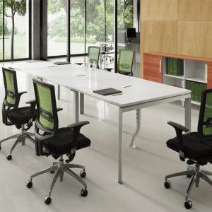 Industrial Gray Conference Table Available at Arnold's!