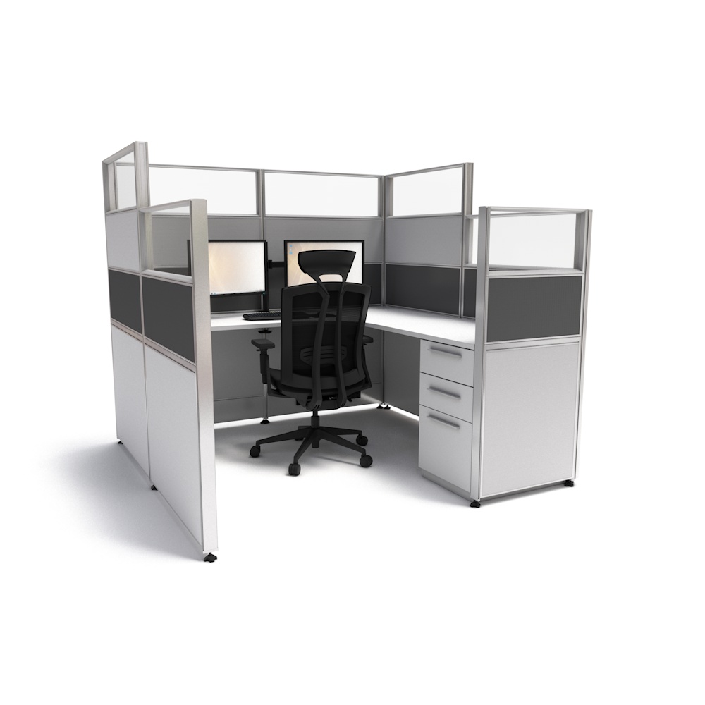 Tall Office Cubicles | Shop High Wall Workstations & Cubicles