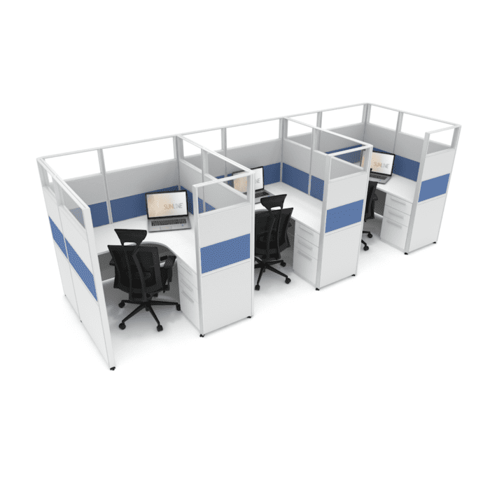 Shop 5'x5' 65-Inch High Sunline Sliding Cubicles