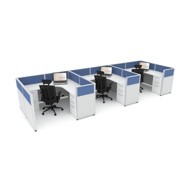 Shop 6'x6' 41-Inch High Sunline Sliding Cubicles
