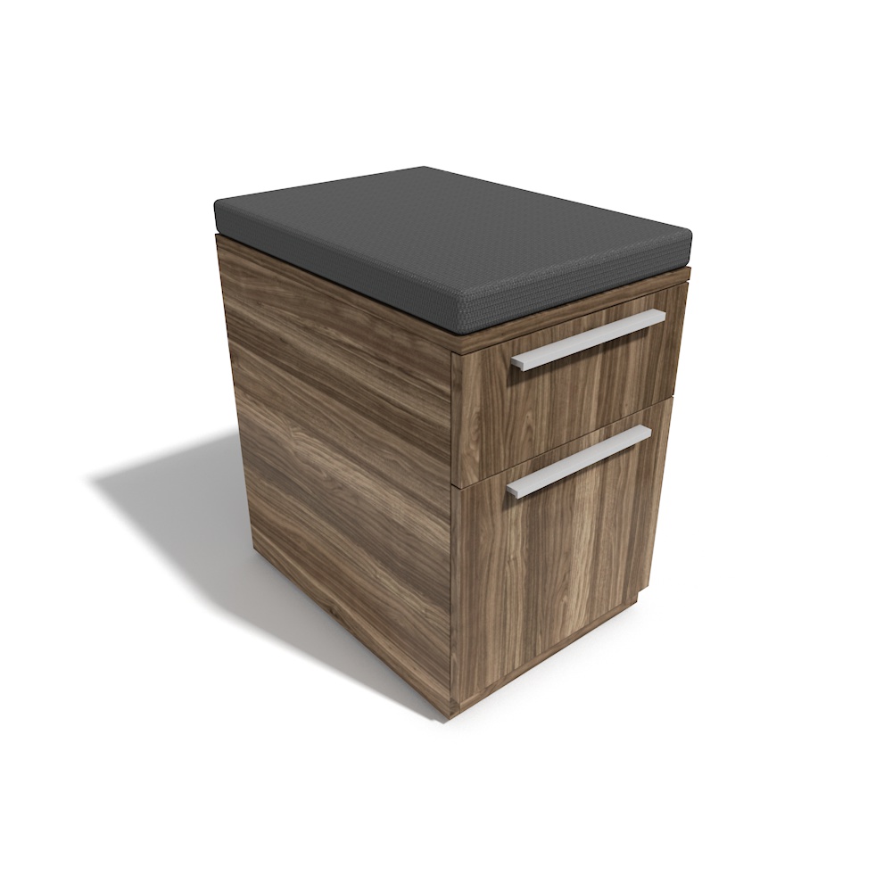 Mobile Box/File With Seat Cushion - Arnolds Office Furniture