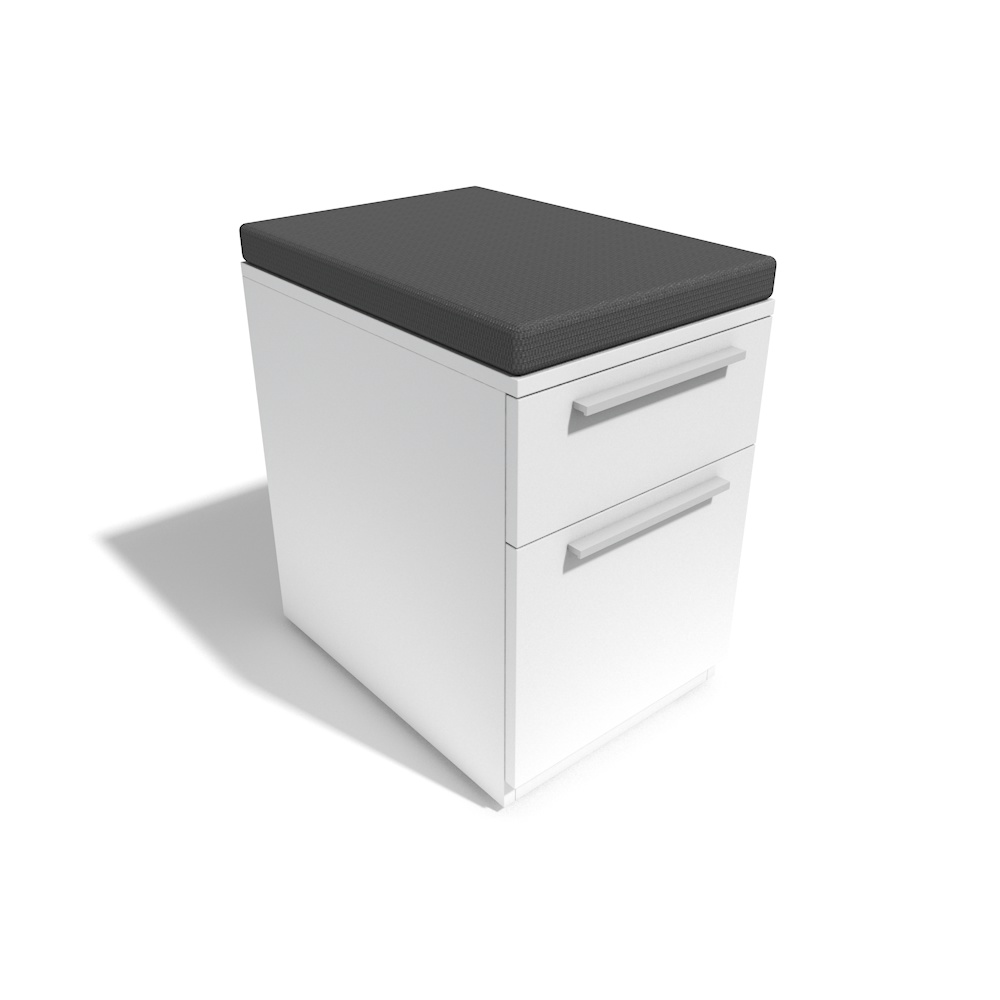 Mobile Box/File With Seat Cushion - Arnolds Office Furniture