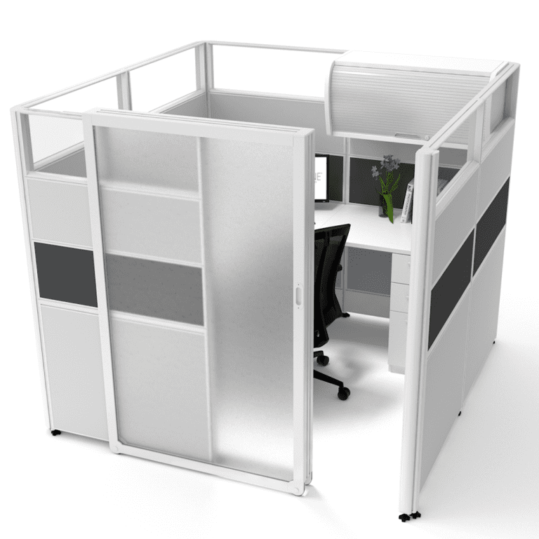 Shop 6'x6' 65-Inch High Sunline Signature Cubicles With Sliding Door