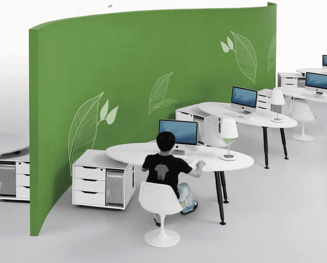 Sunline ANS Oval L-Shape Desk | Arnold's Office Furniture