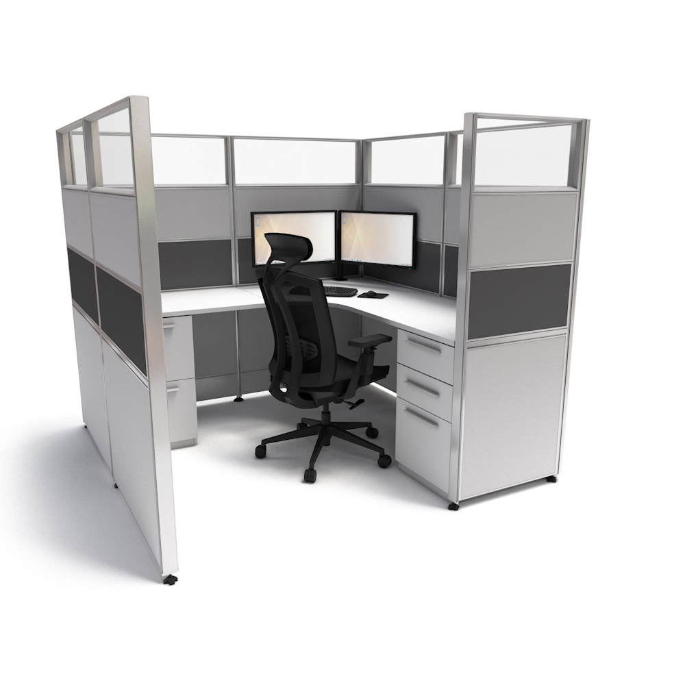 Tall Office Cubicles | Shop High Wall Workstations & Cubicles