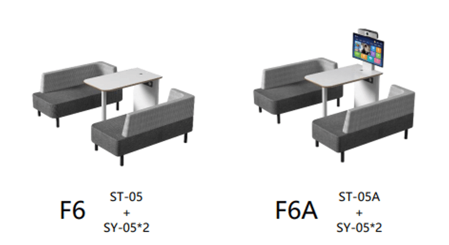2-4 Person Privacy Booth (L) - Arnolds Office Furniture