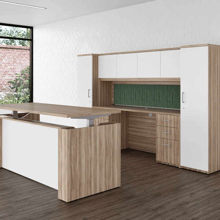 Sit Stand Cubicle Desks | Shop Height Adjustable Standing Desks