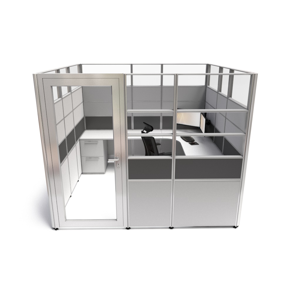 Sunline Signature Cubicle: 8'X8'-82.5" High with Swinging Door