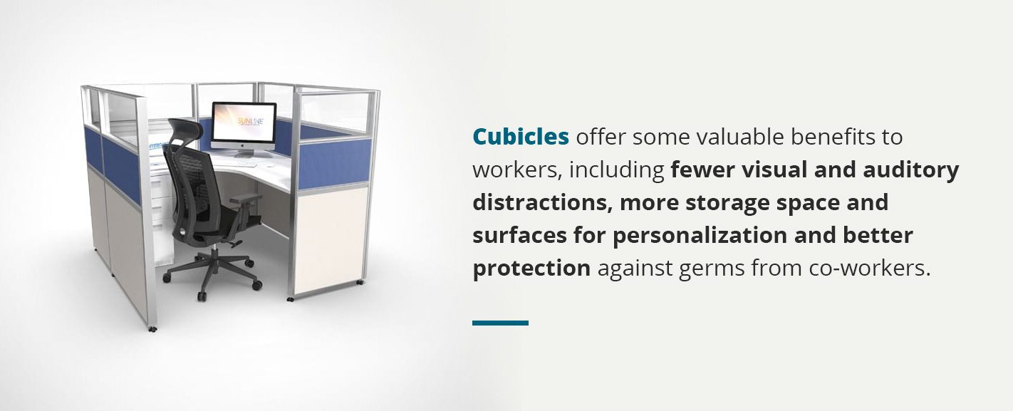 The Difference Between Cubicles and Benching Systems | Arnold's Office ...