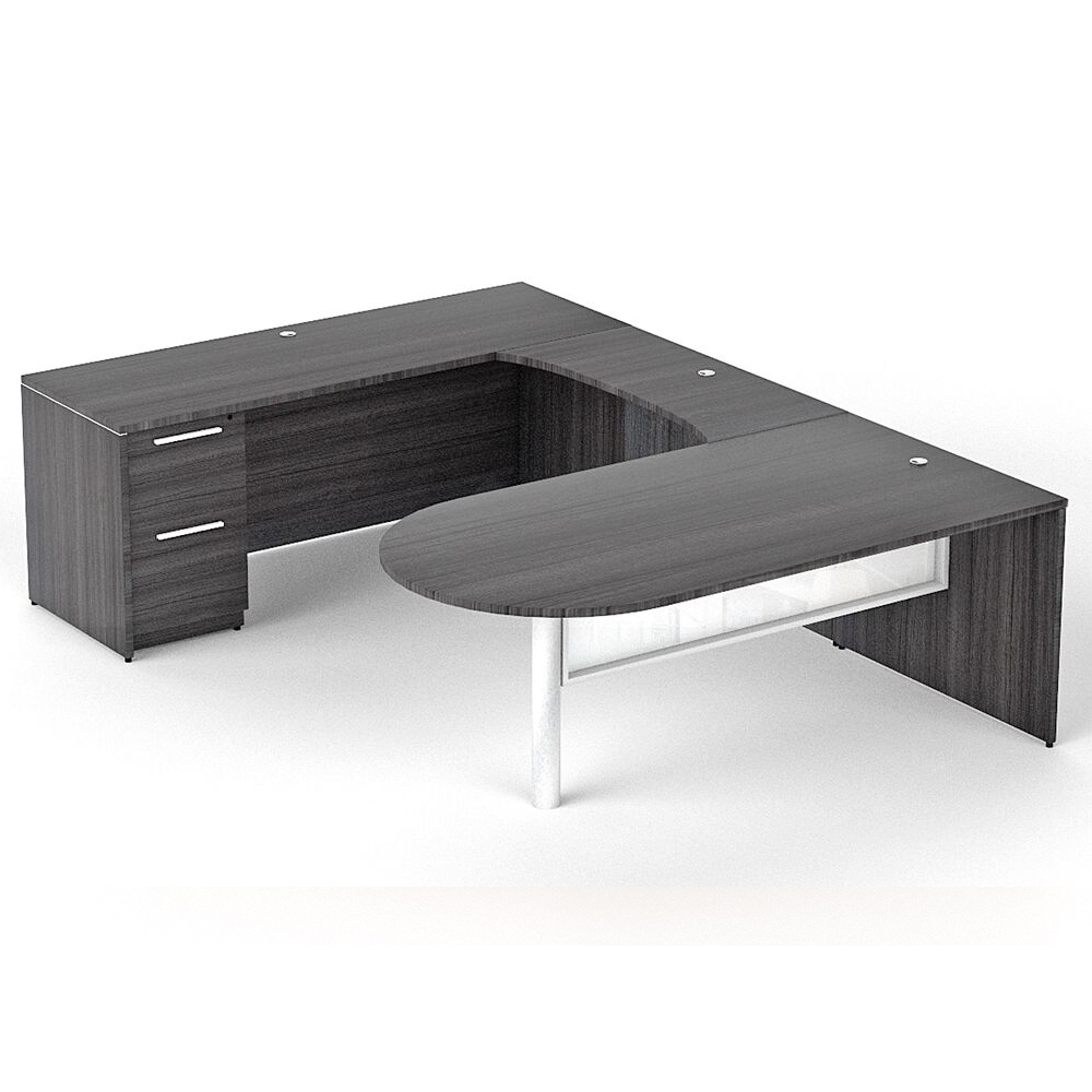 CDF U-Shaped Bullet End Desk | Arnold's Office Furniture